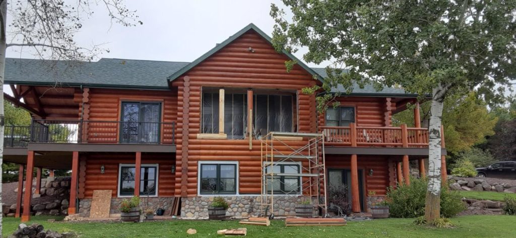 Projects - Stillwater Log Homes - Log Home Renovation, Repair and ...
